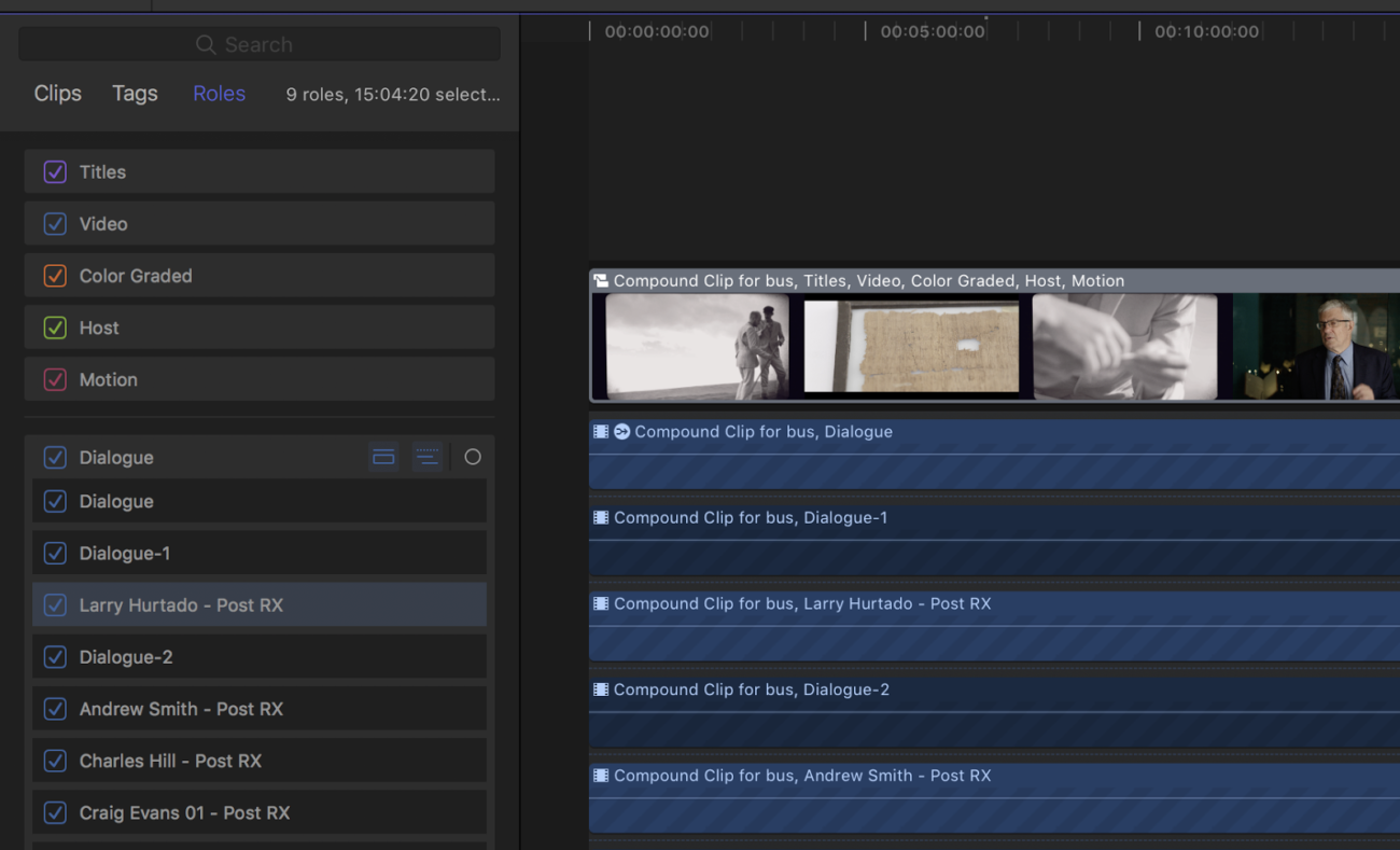 The Secret Power of FCPX Roles And A Trackless Future