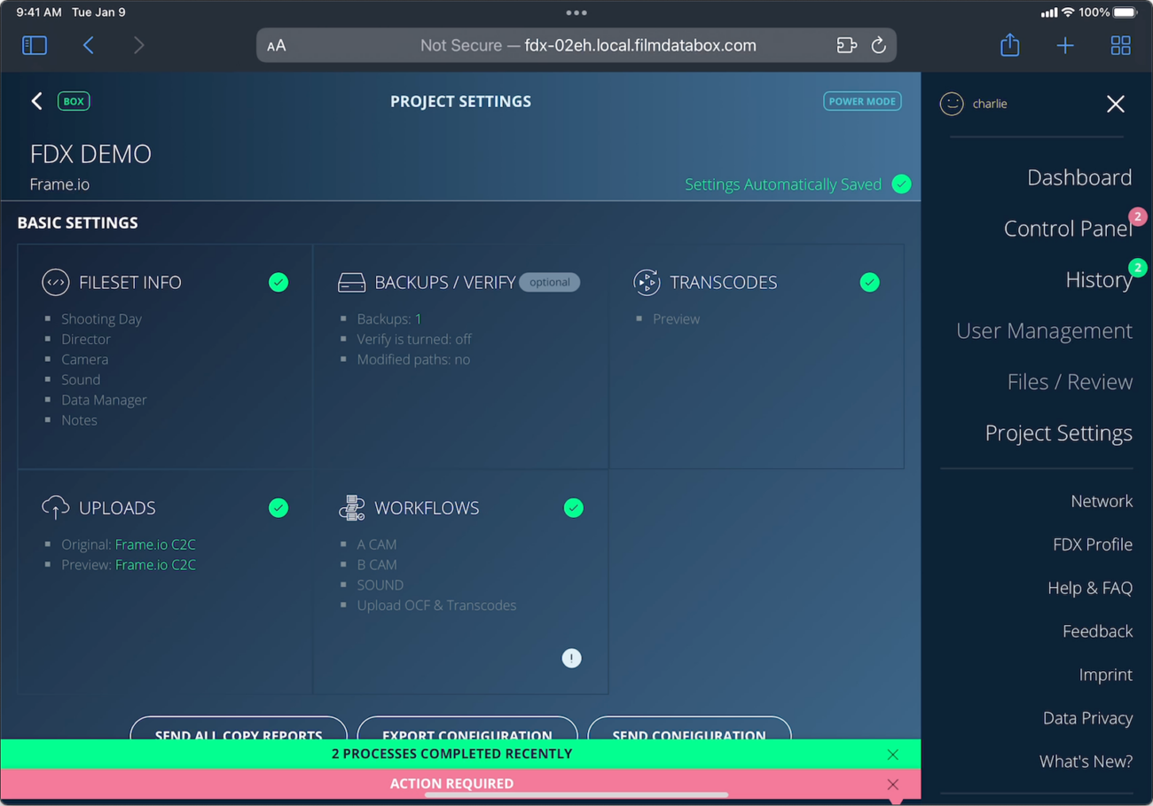 Frame.io Powers New Cloud Workflows with Viviana Cloud and FDX