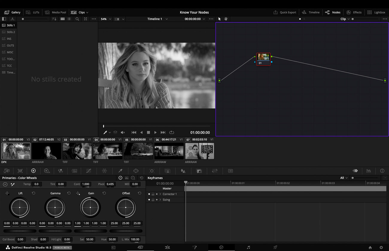 DaVinci Resolve's Most Useful Nodes: Serial, Parallel, and Outside